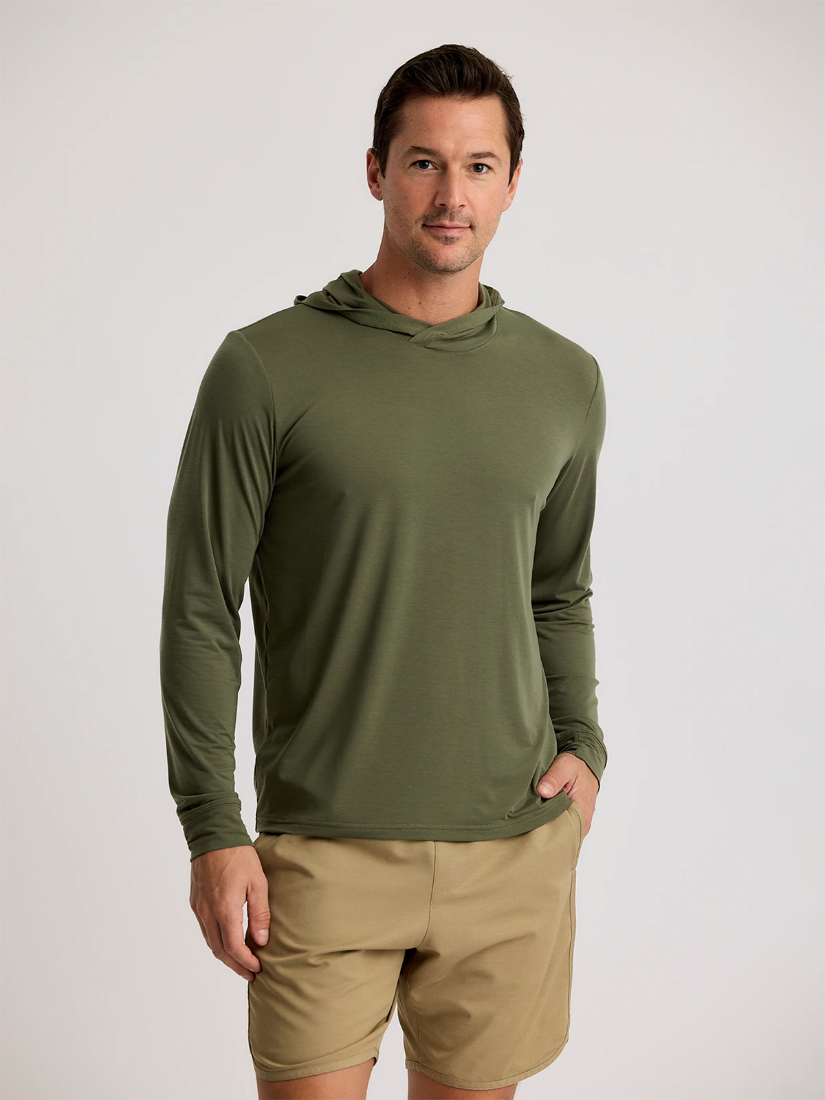 Men's Elevate Lightweight Hoodie - Fatigue – Free Fly Apparel