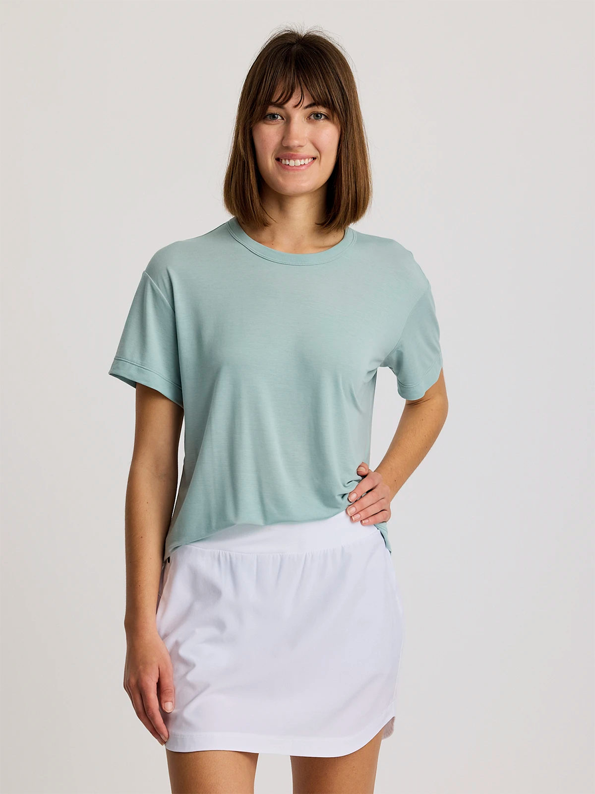 Women's Elevate Lightweight Tee - Ocean Mist – Free Fly Apparel