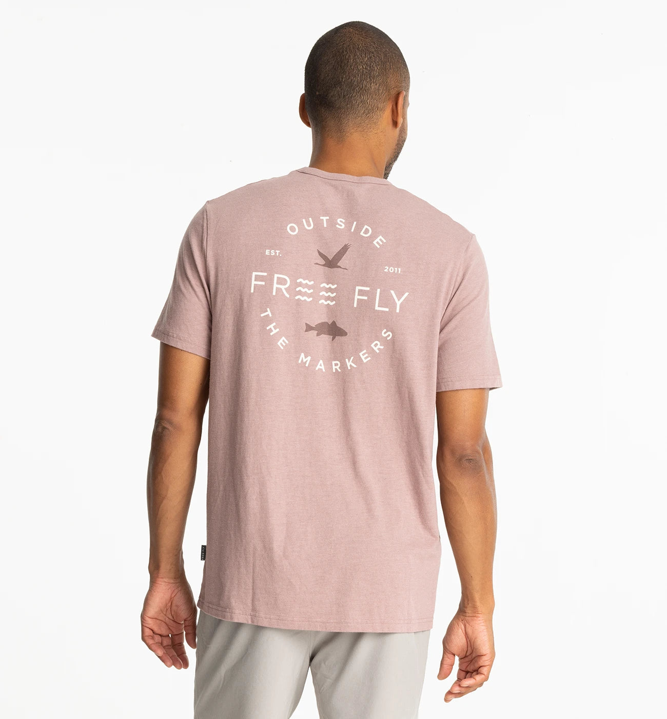 Channel Markers Pocket Tee - Heather Fig – Free Fly Apparel
