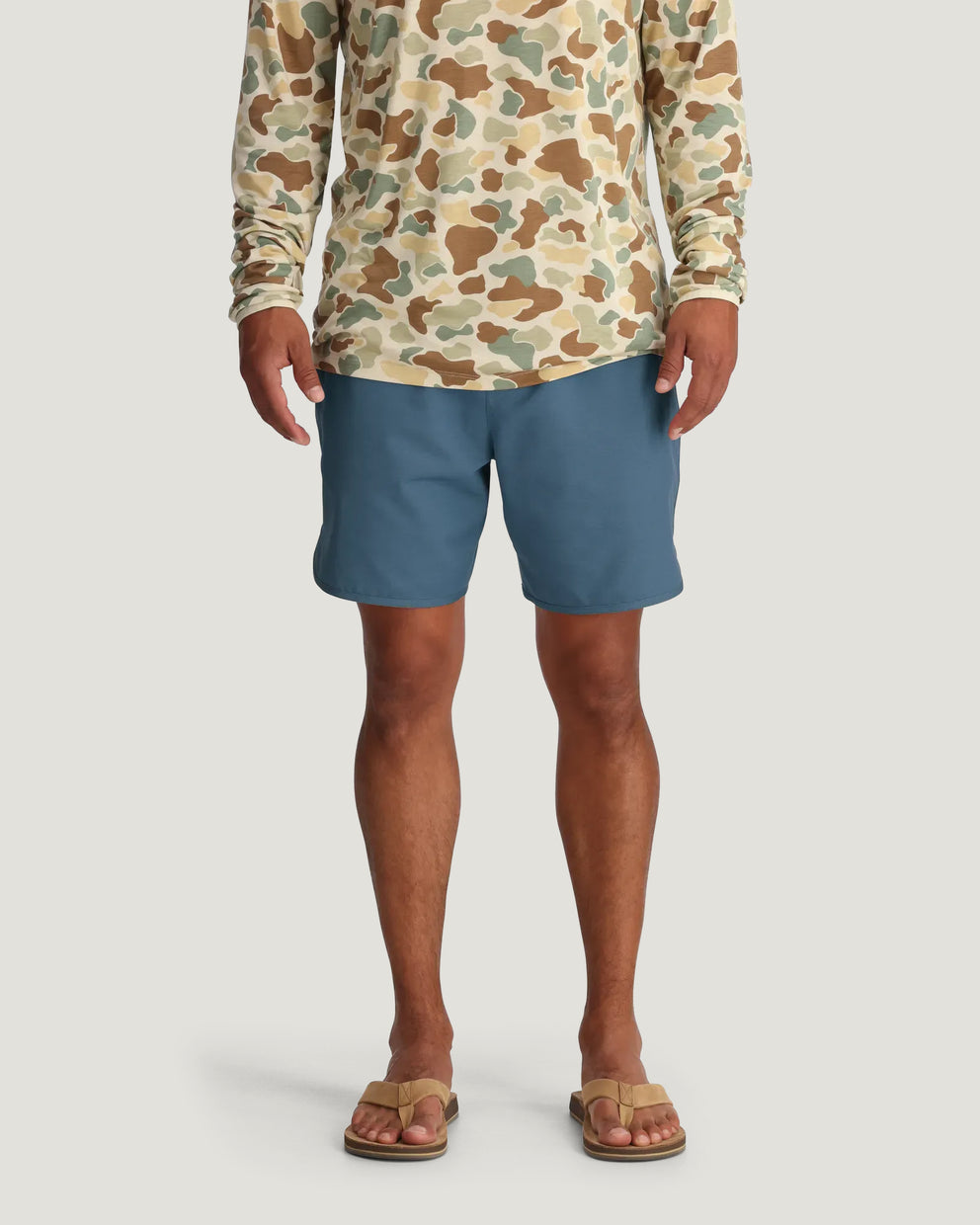 Men's Lined Reverb Short – 7" - Pacific Blue – Free Fly Apparel