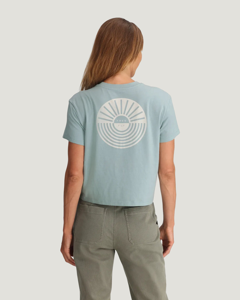 Women's Sun Ripple Tee - Ocean Mist – Free Fly Apparel