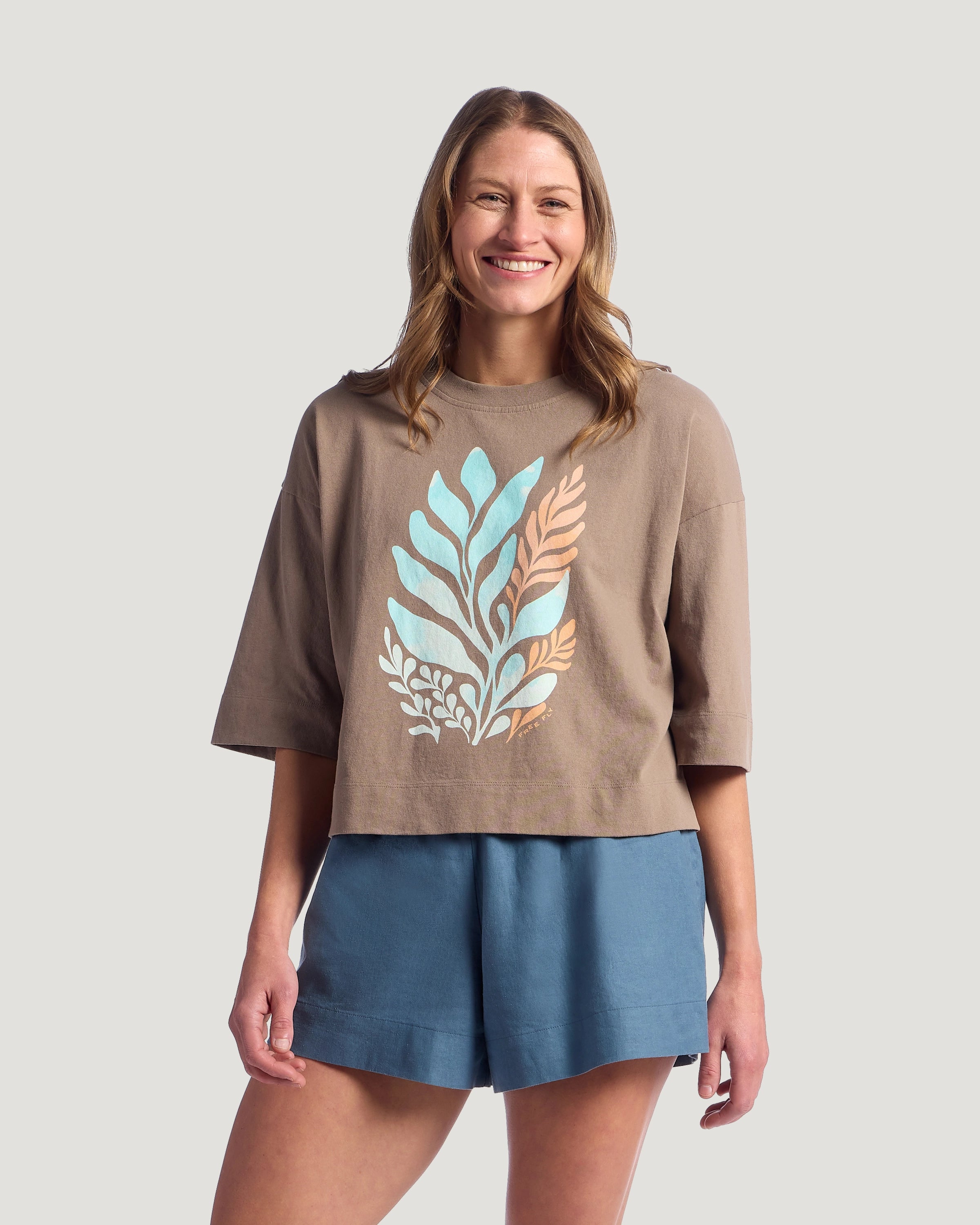 Women's Reef Garden Tee - Fossil – Free Fly Apparel