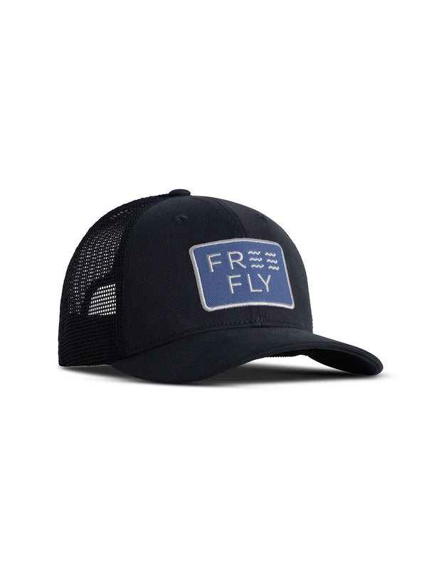Wave Trucker Hat - Deep Navy – Free Fly Apparel