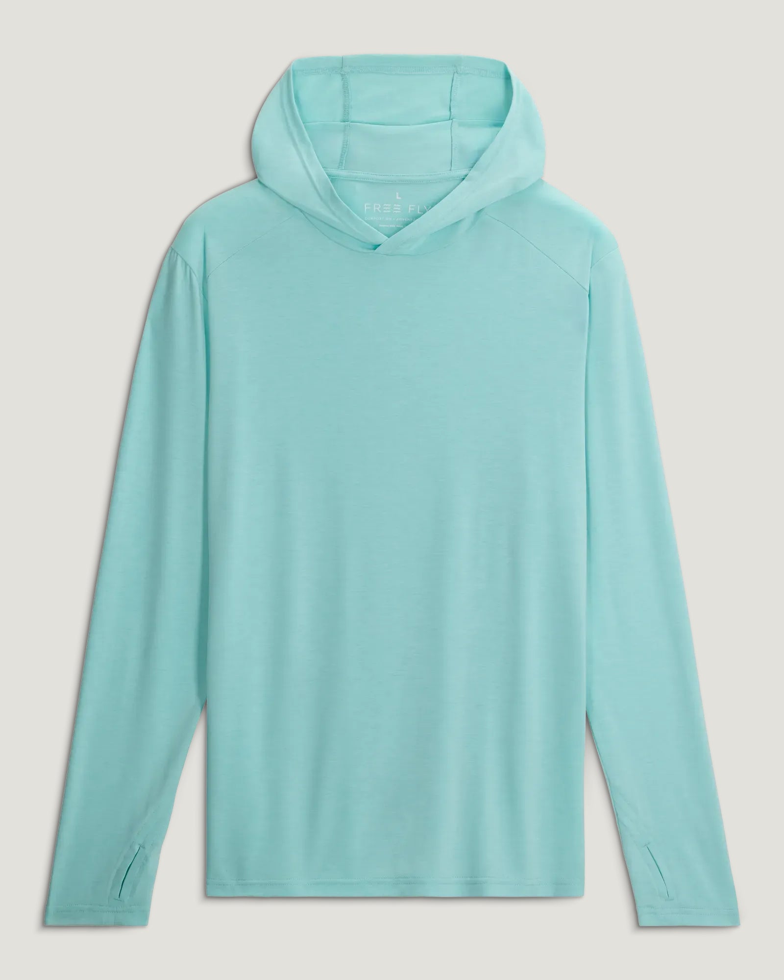 Men's Bamboo Shade Hoodie - Heather Bahama Blue – Free Fly Apparel