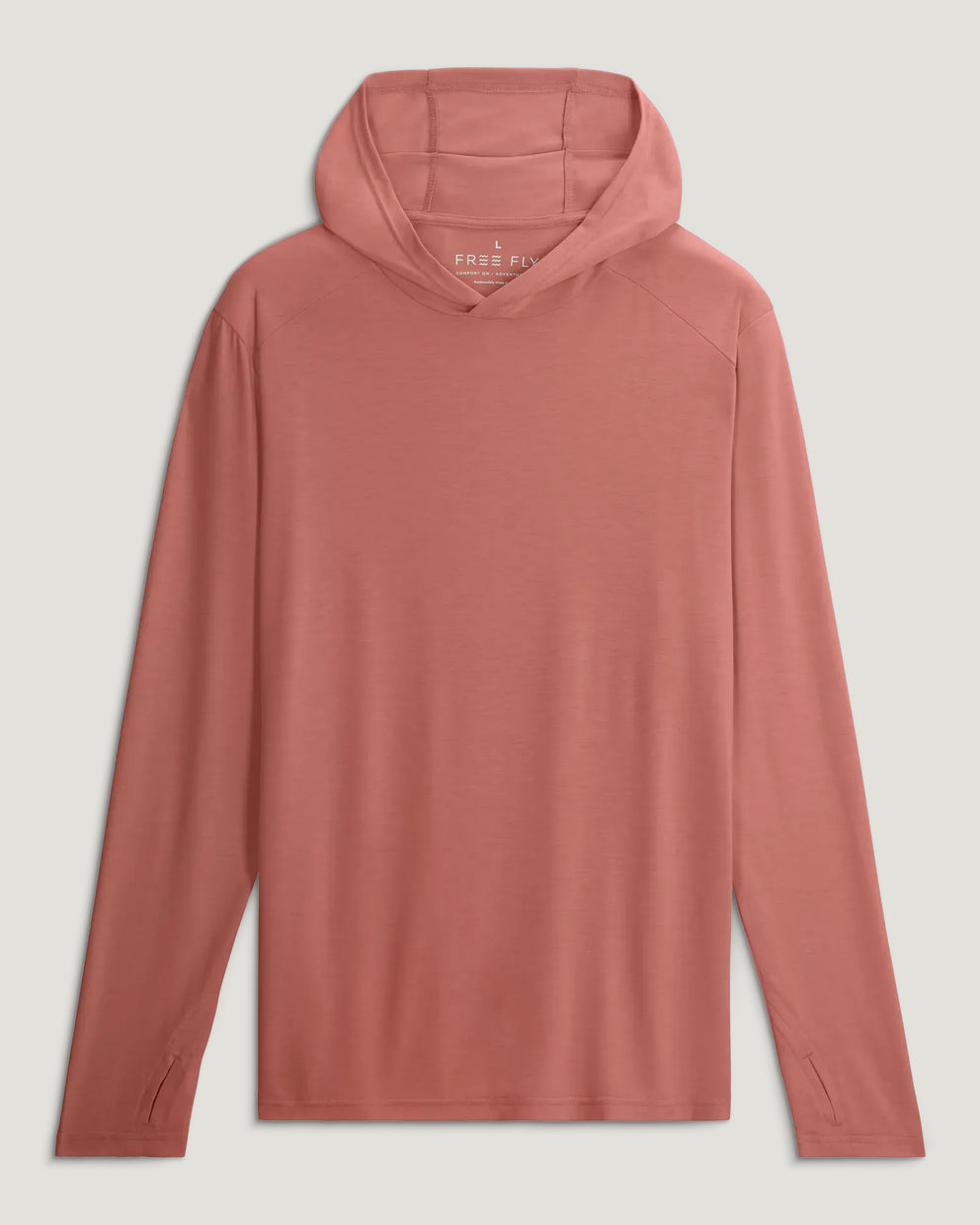 Men's Bamboo Shade Hoodie - Heather Red Clay – Free Fly Apparel