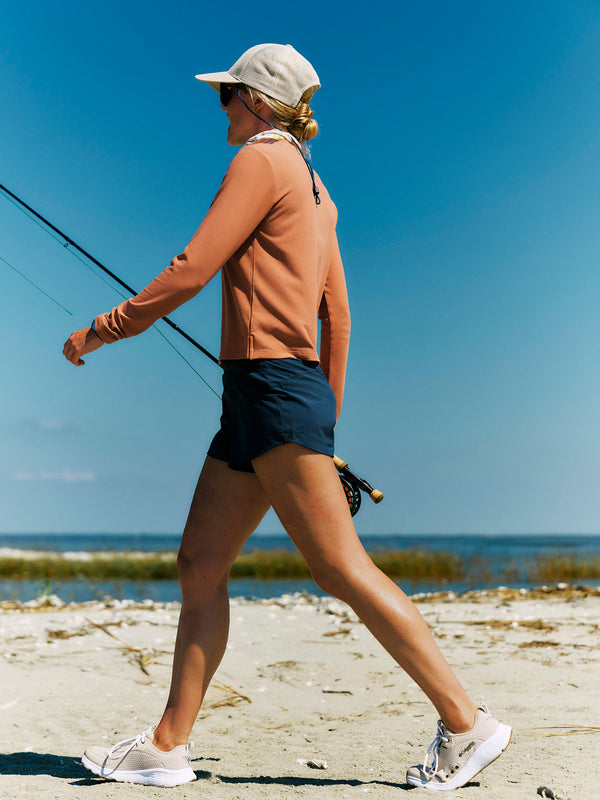 Women's Ribbed Bamboo Long Sleeve - Smokey Olive – Free Fly Apparel