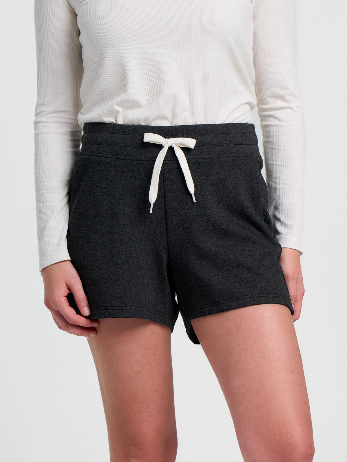Women's Bamboo Lightweight Fleece Short - Heather Black – Free Fly Apparel