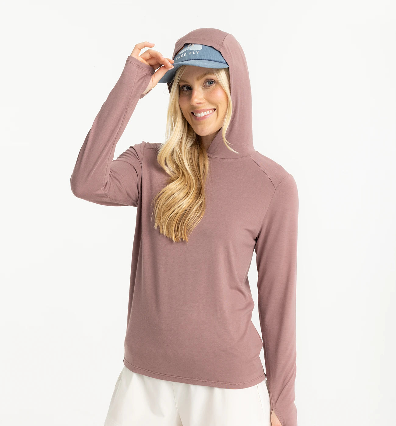 Women's Bamboo Shade Hoodie II - Fig – Free Fly Apparel