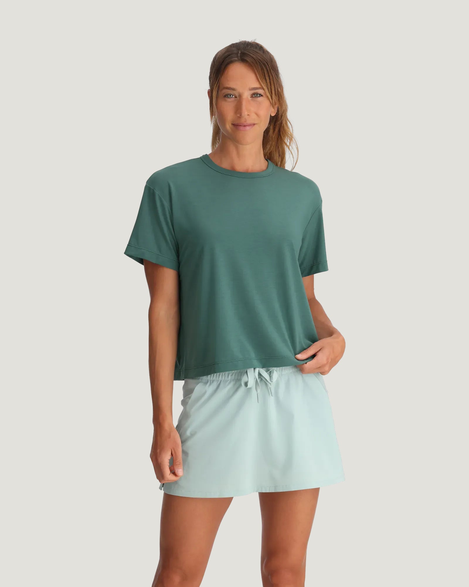 Women's Elevate Lightweight Tee - Sea Pine – Free Fly Apparel