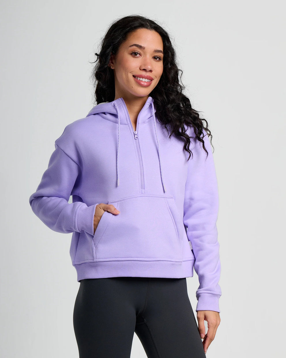 Women's Bamboo Northcoast Fleece Anorak - Bright Lavender – Free Fly ...