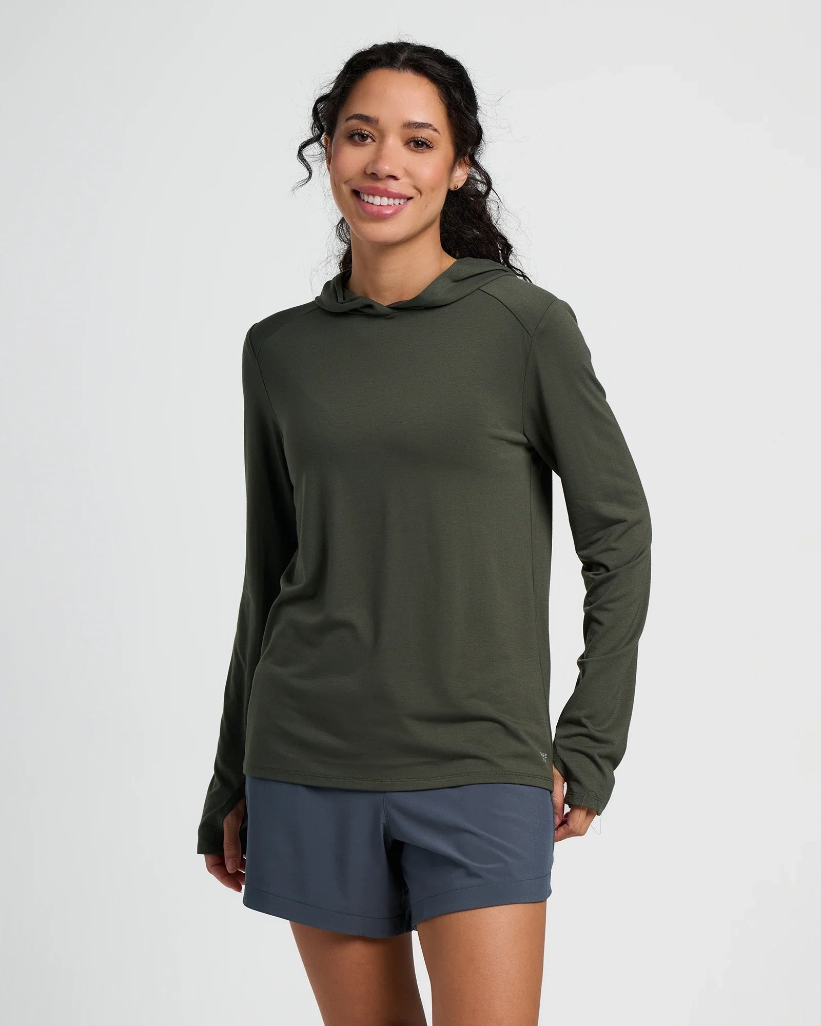 Women's Bamboo Shade Hoodie II - Dark Forest – Free Fly Apparel