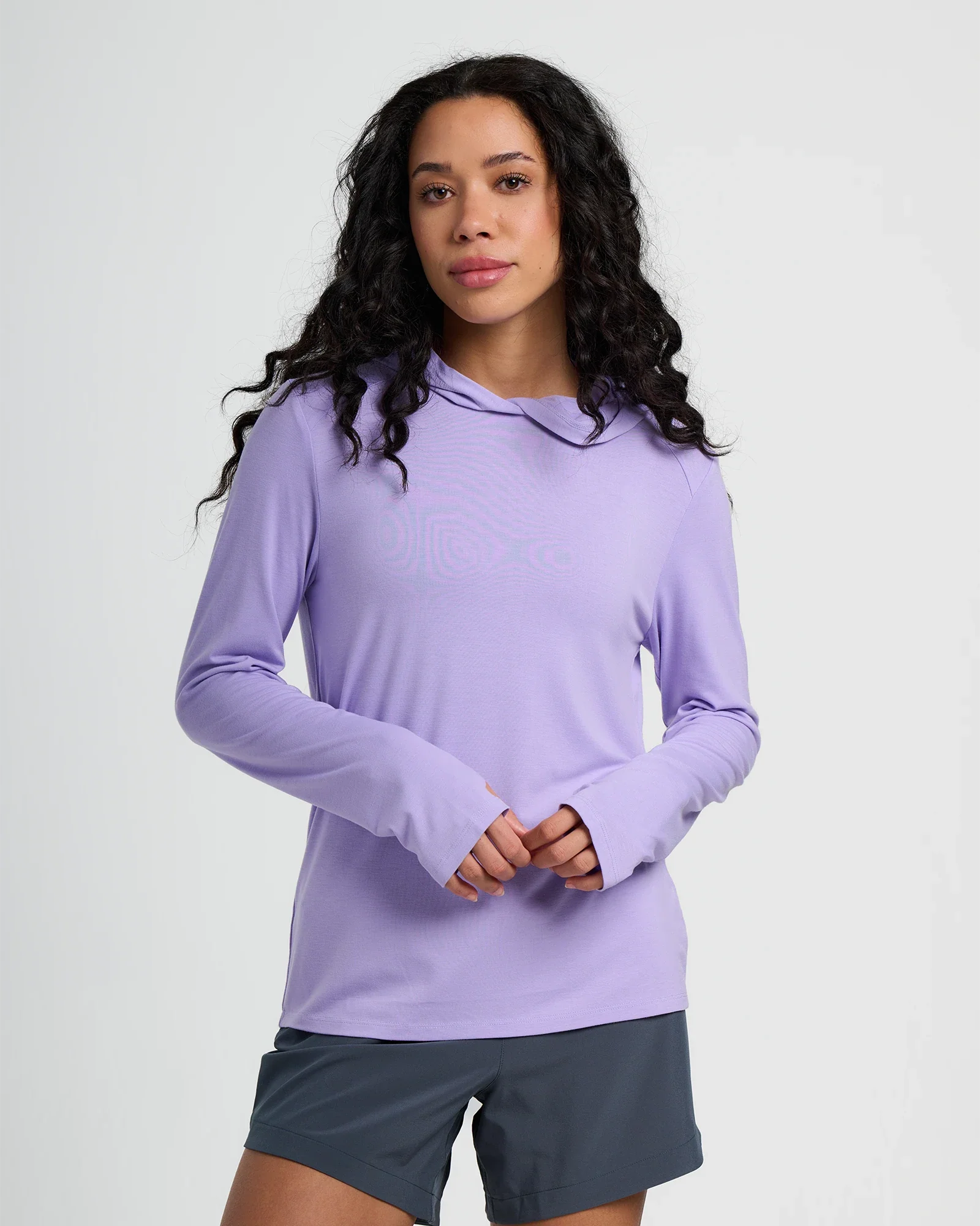 Women's Bamboo Shade Hoodie II - Bright Lavender – Free Fly Apparel
