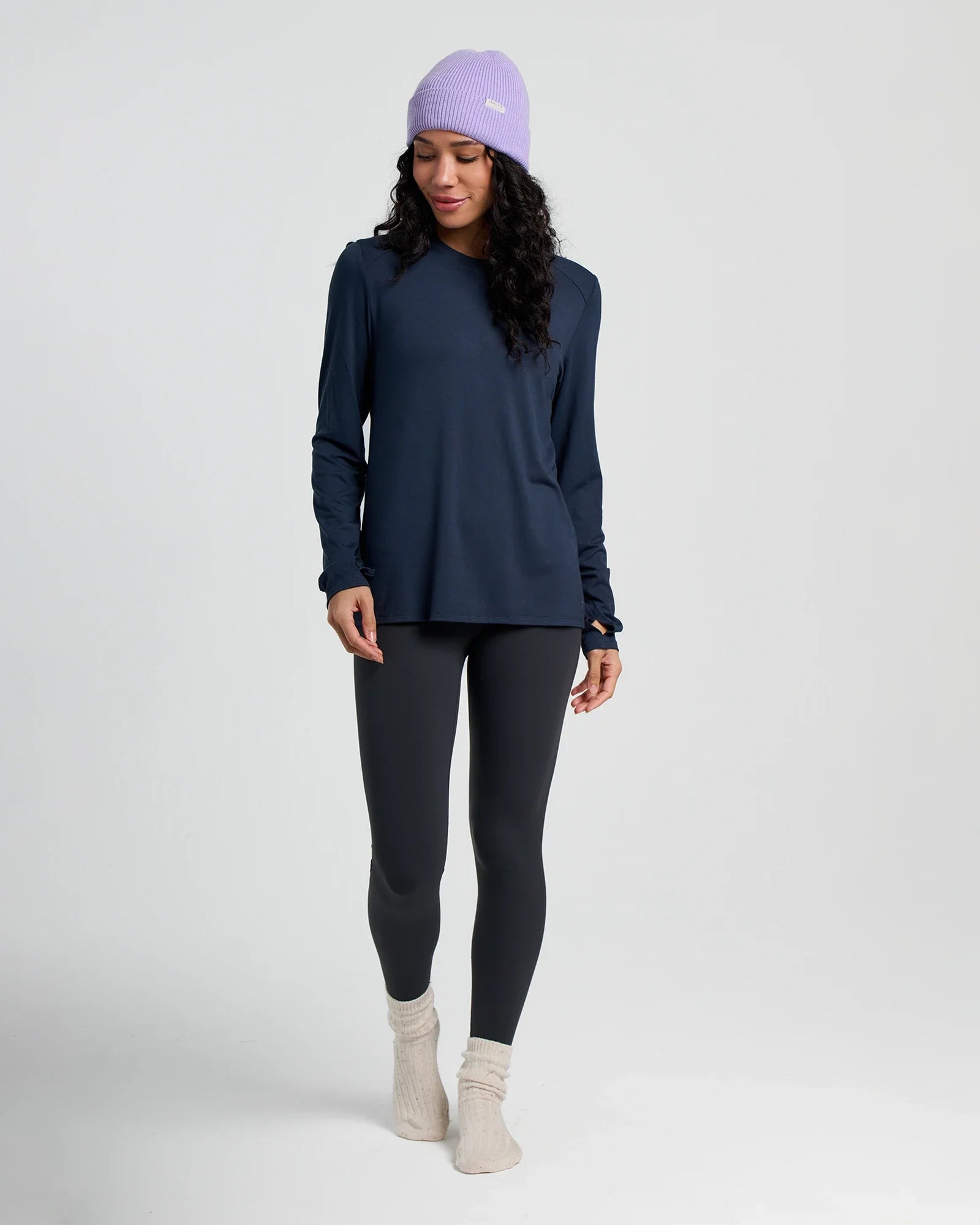 Women's Bamboo Shade Long Sleeve II - Deep Navy – Free Fly Apparel