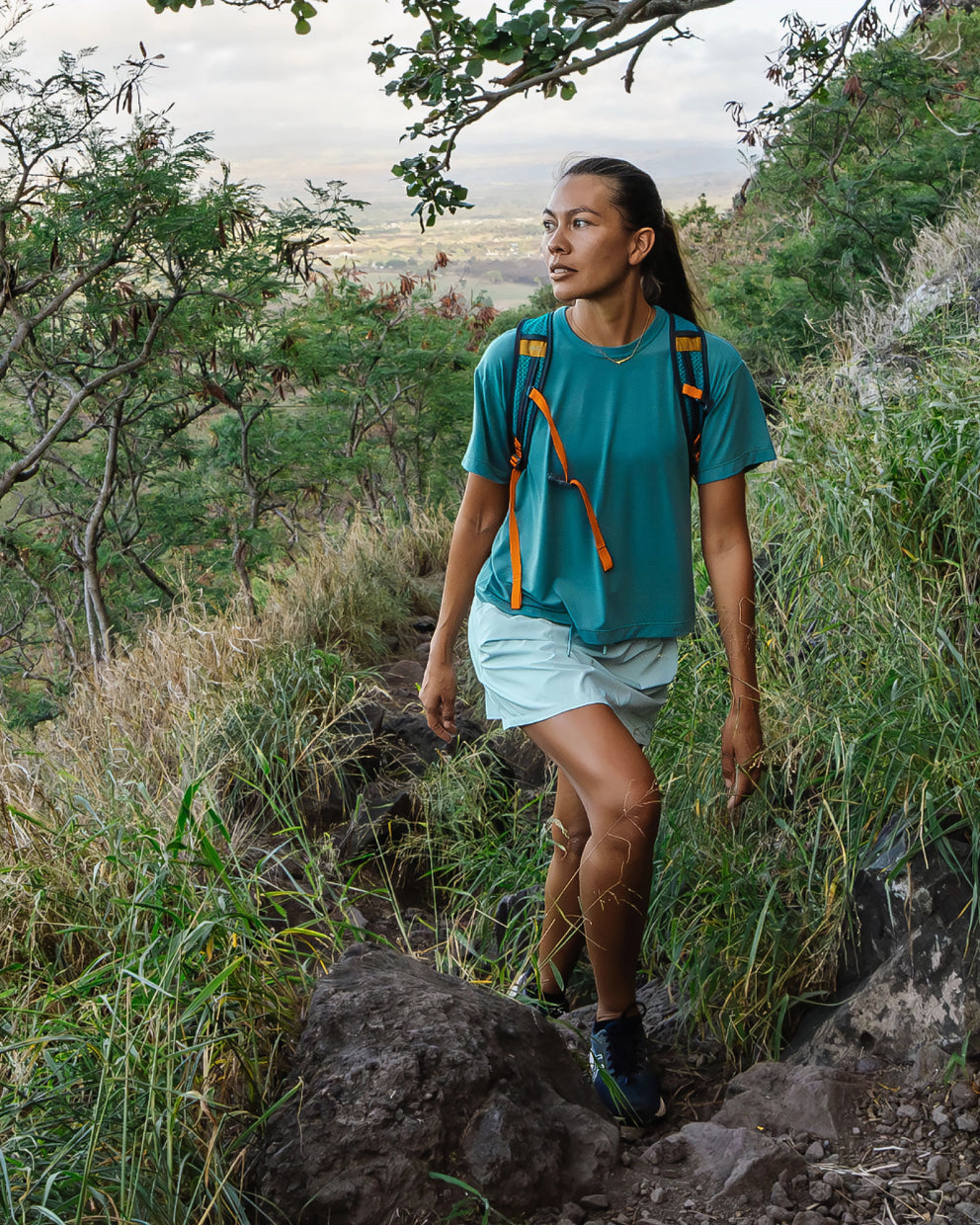 Women's Elevate Lightweight Tee - Sea Pine – Free Fly Apparel