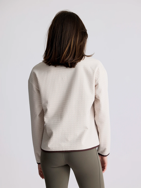 Women's Gridback Fleece Snap Pullover - Stone – Free Fly Apparel